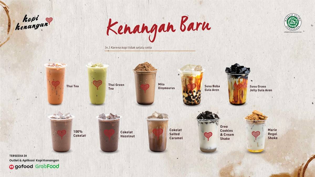 Menu at Kopi Kenangan - Ruko Gresik Kota Baru, Gresik