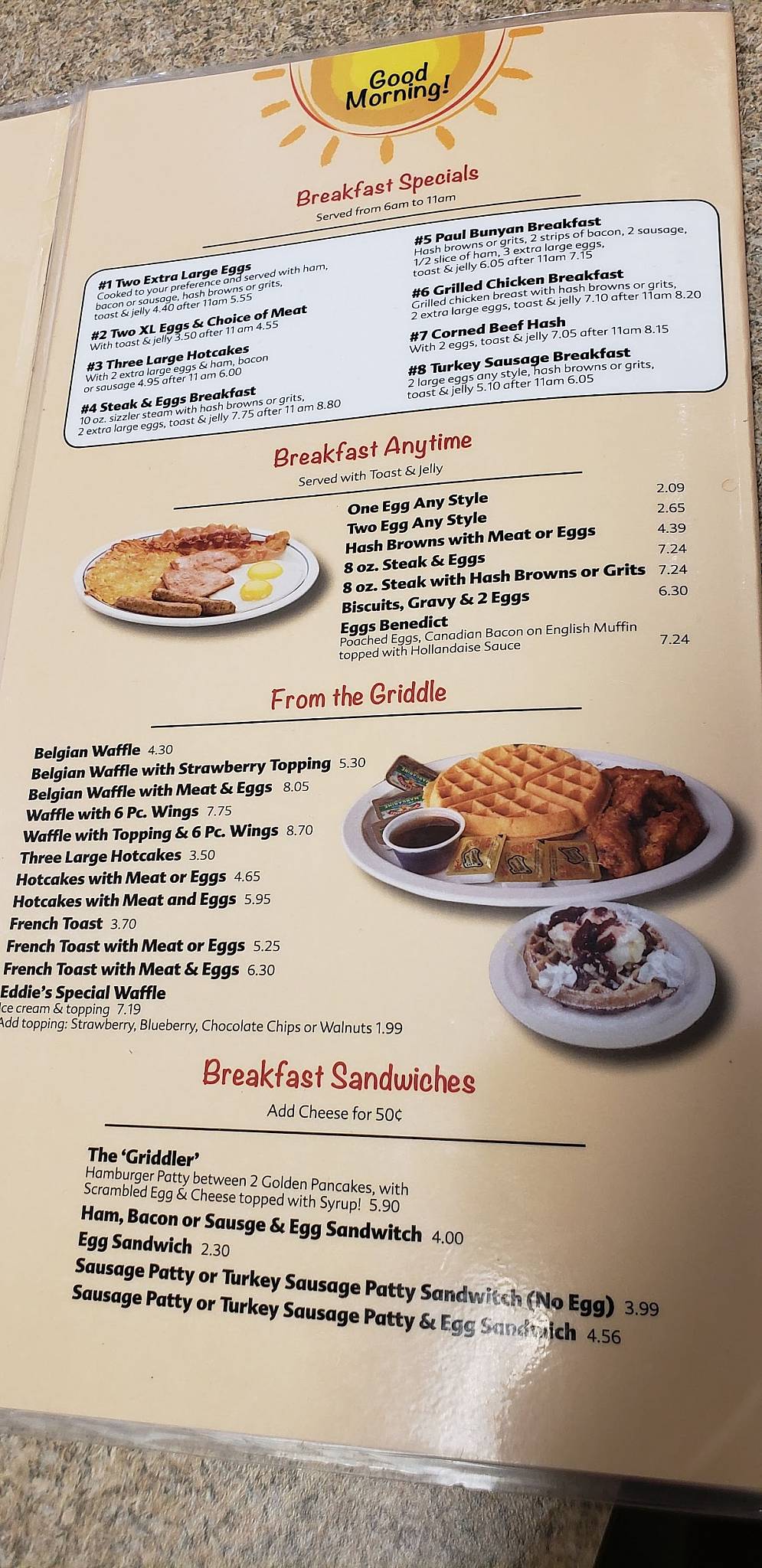 Menu at L George's Coney Island restaurant, Southfield, Northwestern Hwy