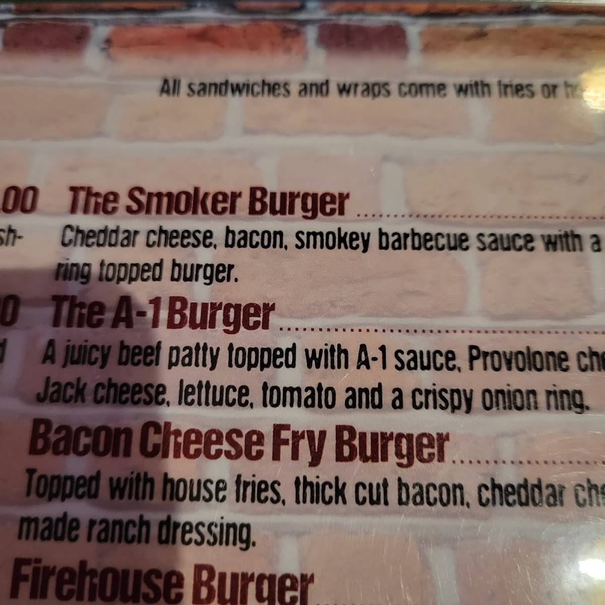 Menu at Ladder House Bar & Grill Inc, Martinsburg