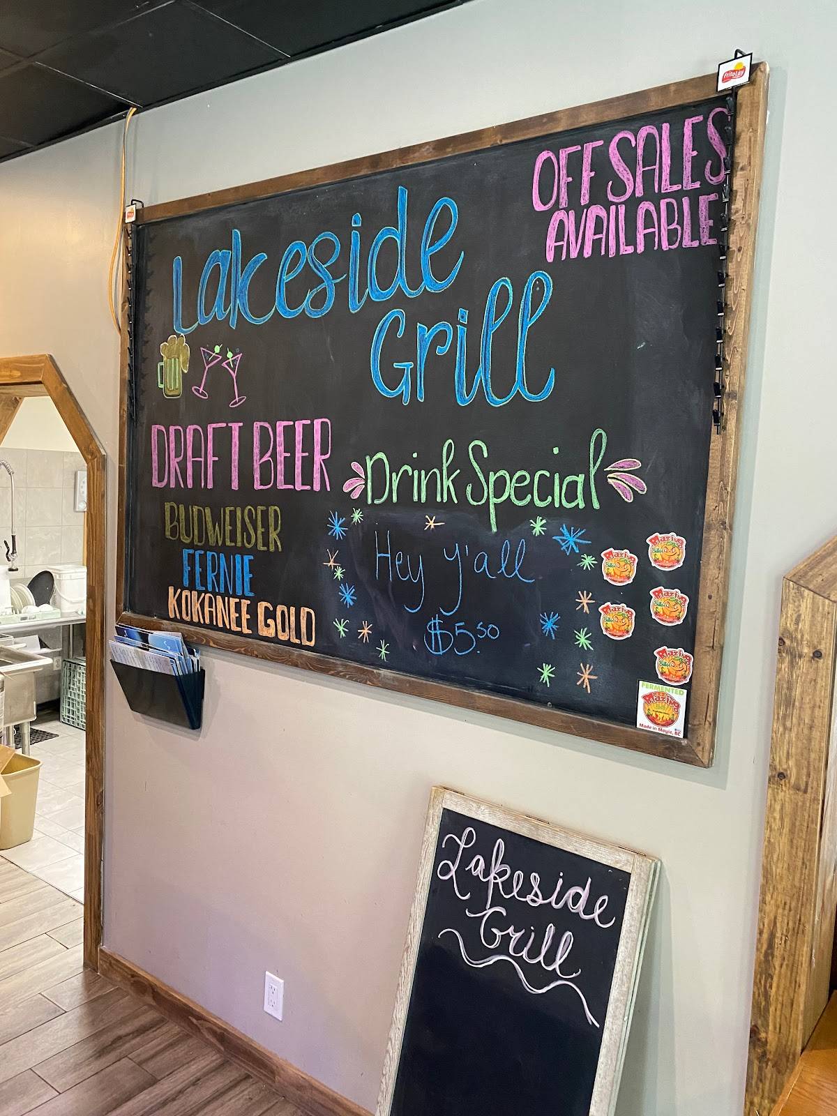 Menu at Lake Side Grill pub & bar, Moyie