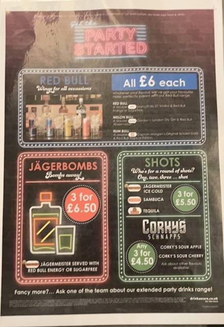 Menu at Lamb Inn pub & bar, Derby, Station Rd
