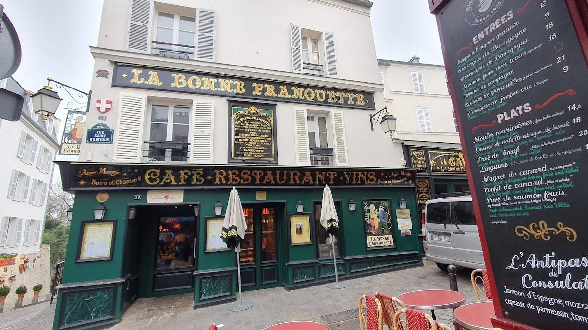 Menu at Le Consulat restaurant, Paris, 18 Rue Norvins