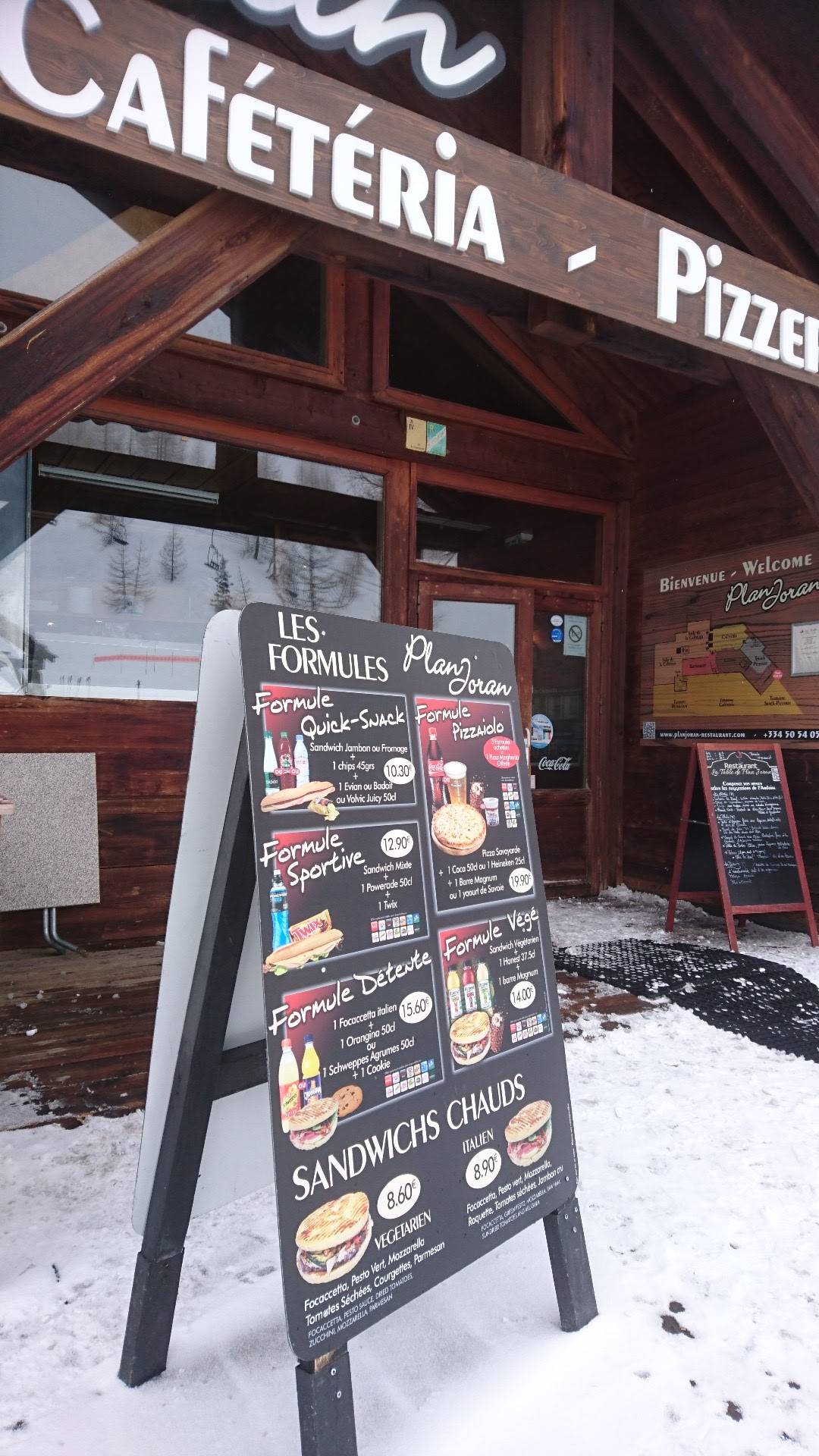 Carta del restaurante Le Spot, Chamonix-Mont-Blanc