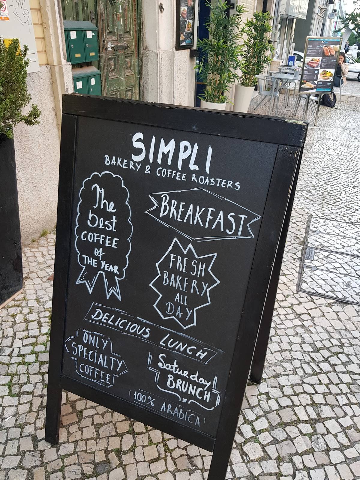 Menu em Simpli Coffee Braamcamp café, Lisboa, R. Braamcamp 64