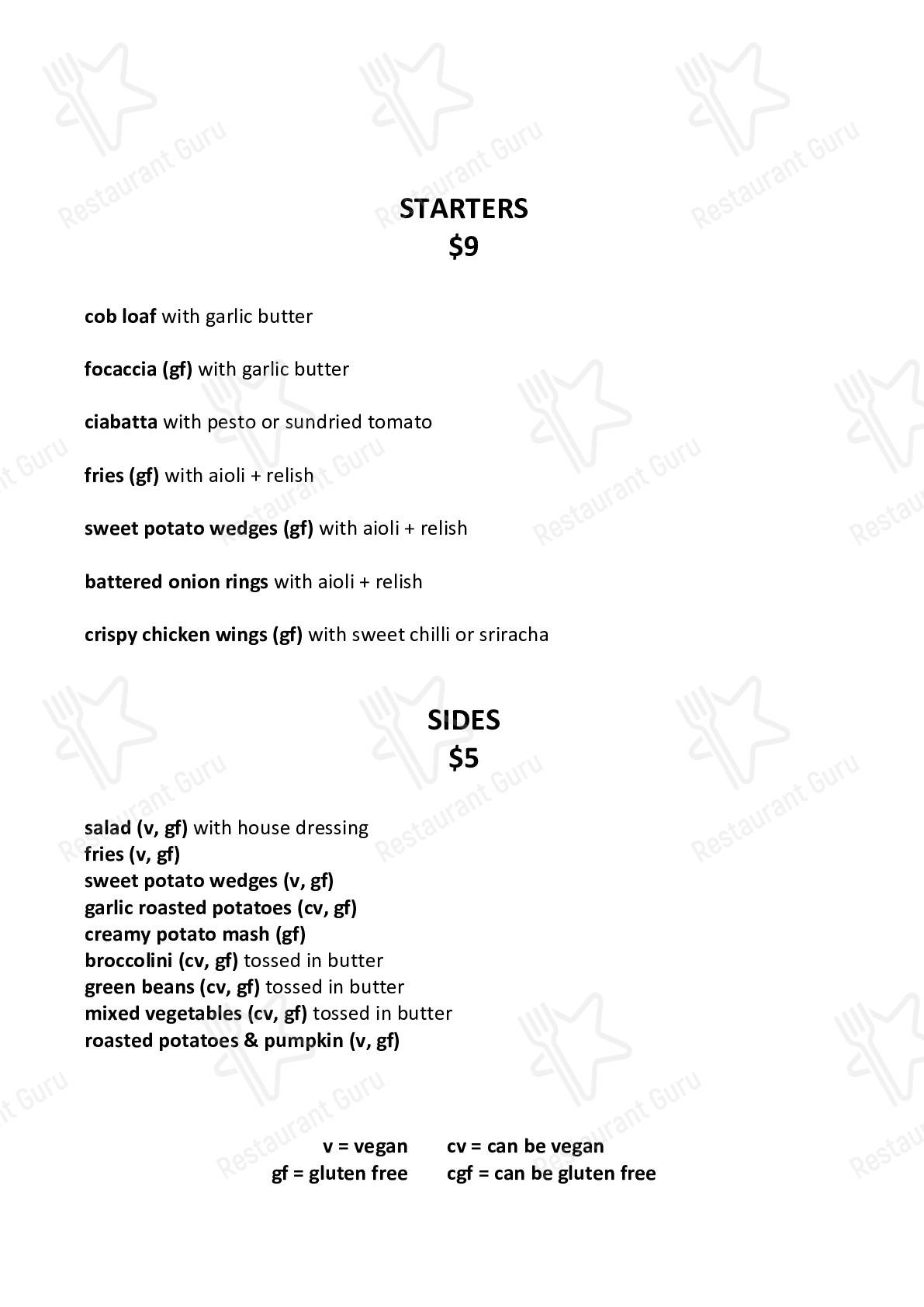 Menu at Longley International Hotel pub & bar, Longley