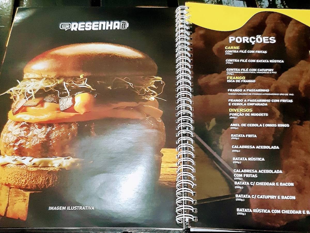Menu em Lounge bar resenhas, Praia Grande