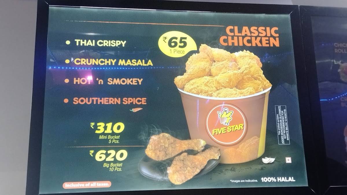 Menu at FIVE STAR CHICKEN, Mahbubnagar, Q226+X7F