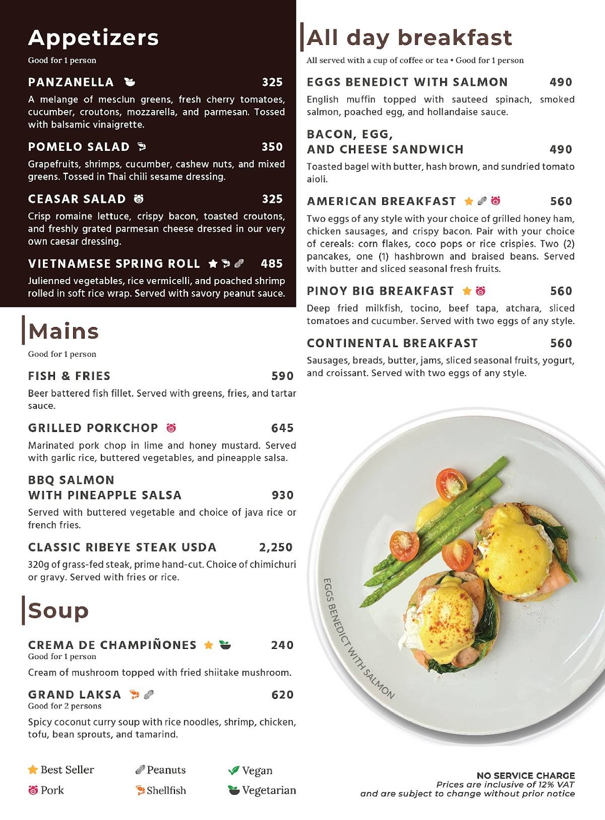 Menu at Firefly Roofdeck Restaurant, Makati, Makati