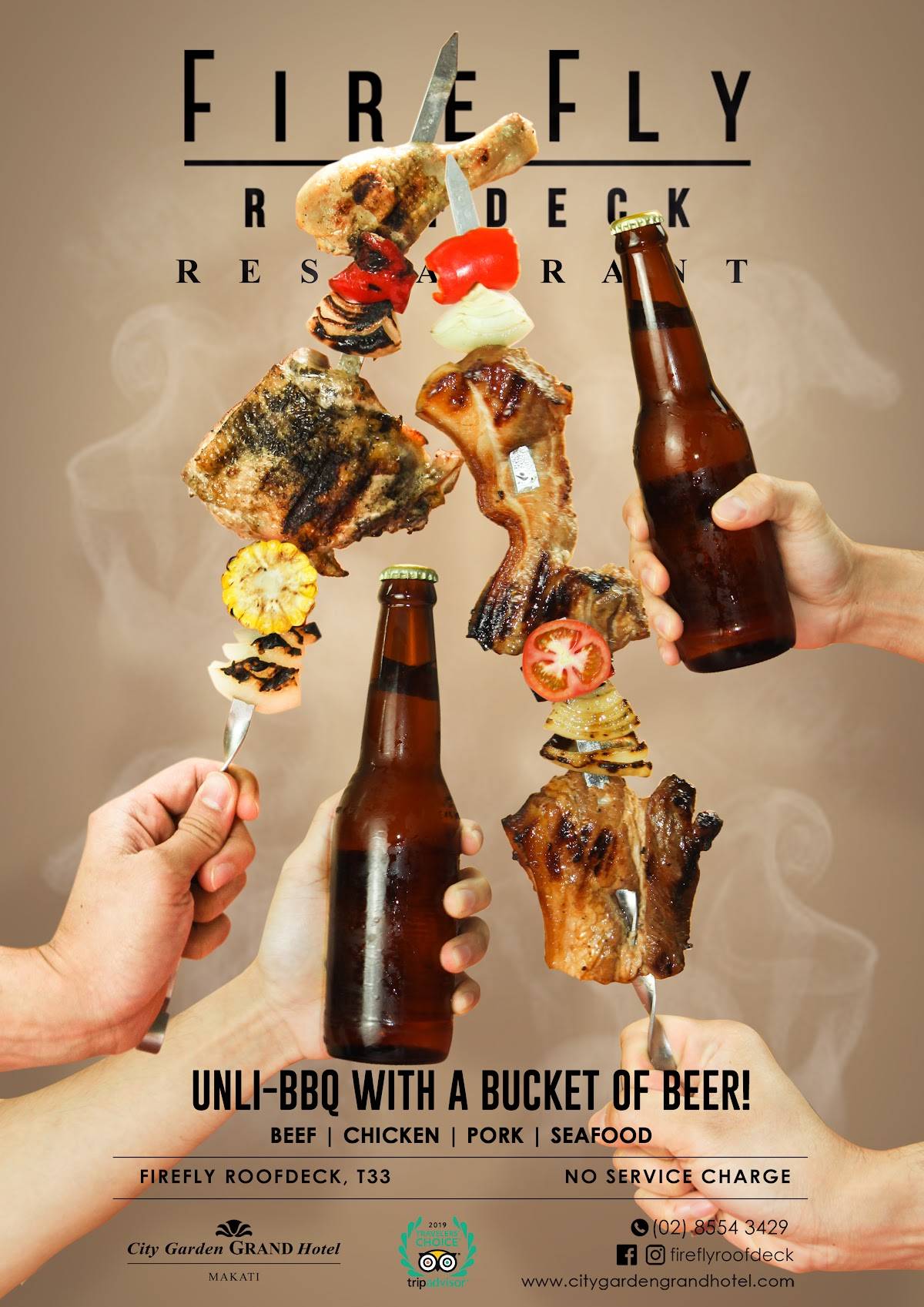Menu at Firefly Roofdeck Restaurant, Makati, Makati