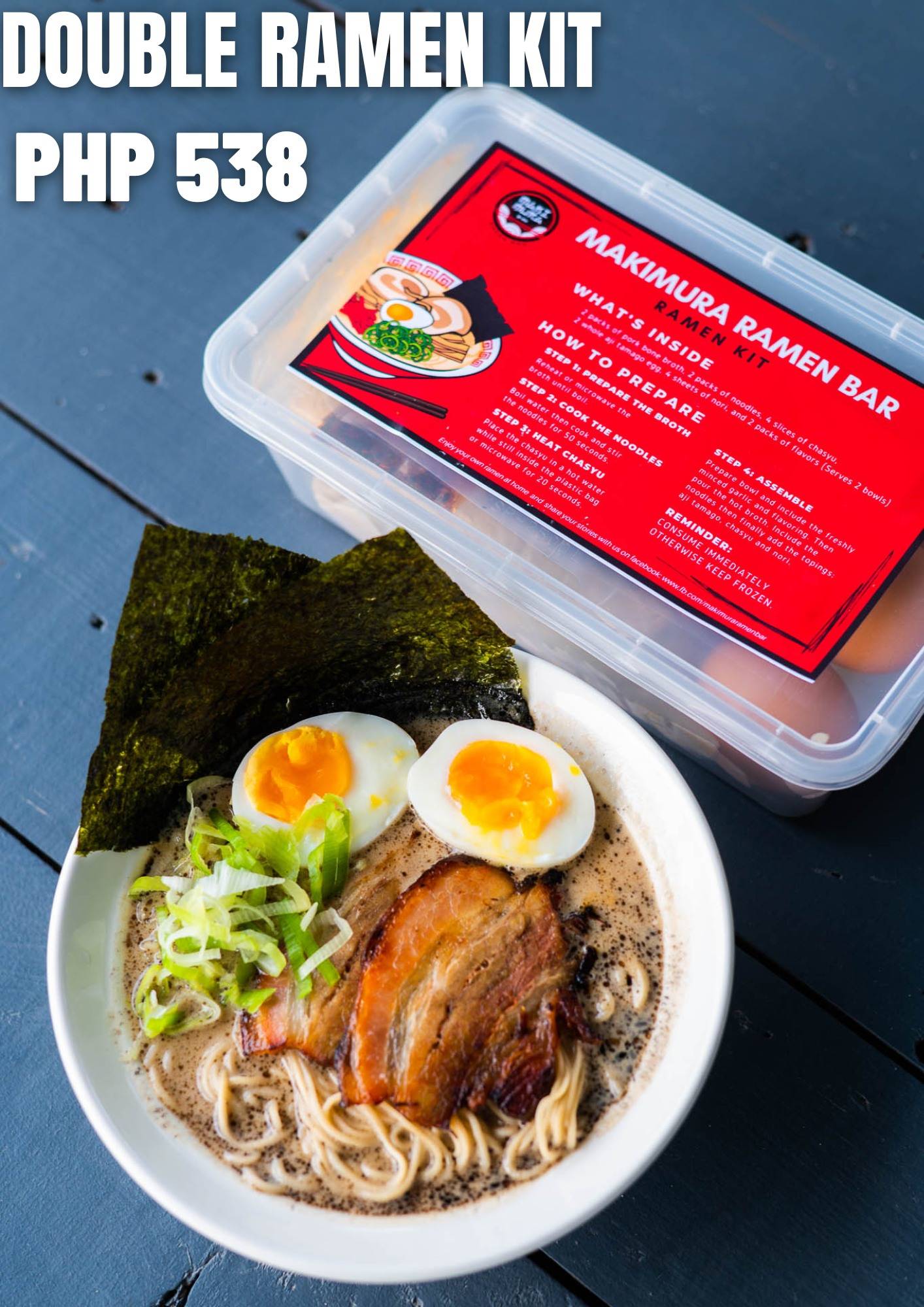 Menu at Makimura Ramen Bar, Angeles, Tinio Building