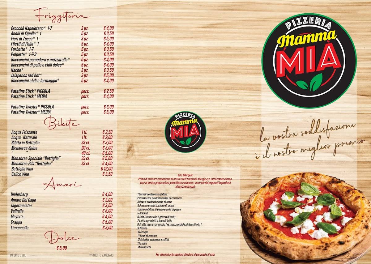 Menu da Mamma Mia Taranto ristorante, Taranto