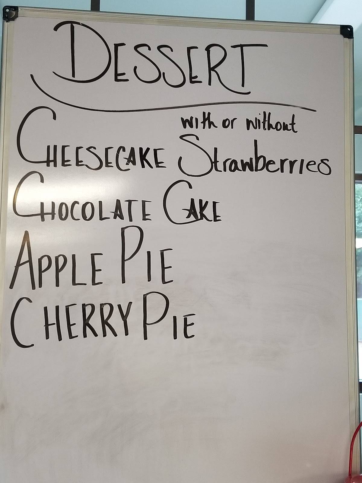 Menu at Late's restaurant, Manitowoc