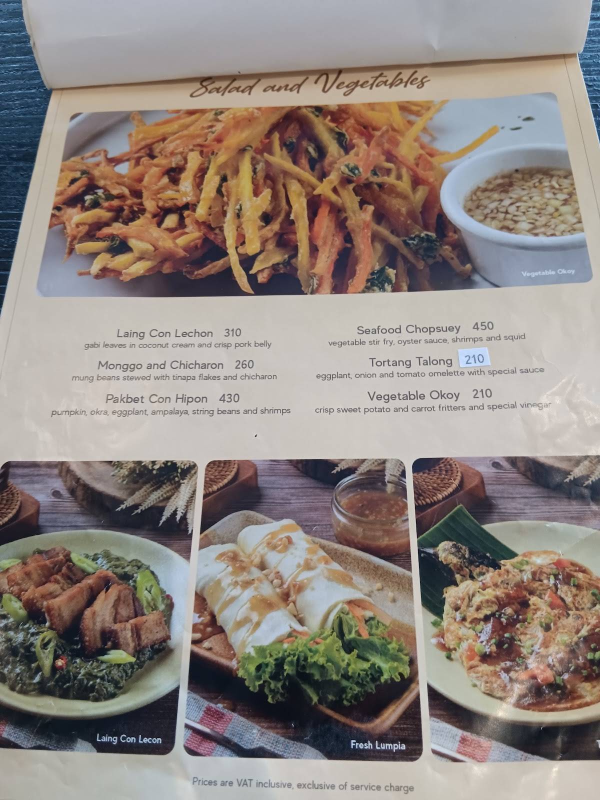 Menu at Comedor by Miguel and Maria restaurant, Marikina, 2f Mayor Gil ...