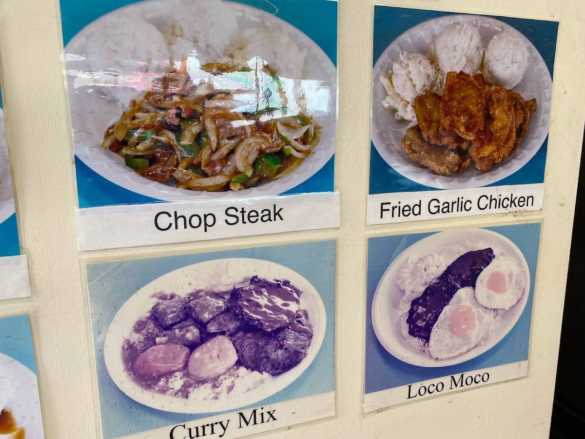 Menu at Mark's Drive Inn BBQ, Honolulu