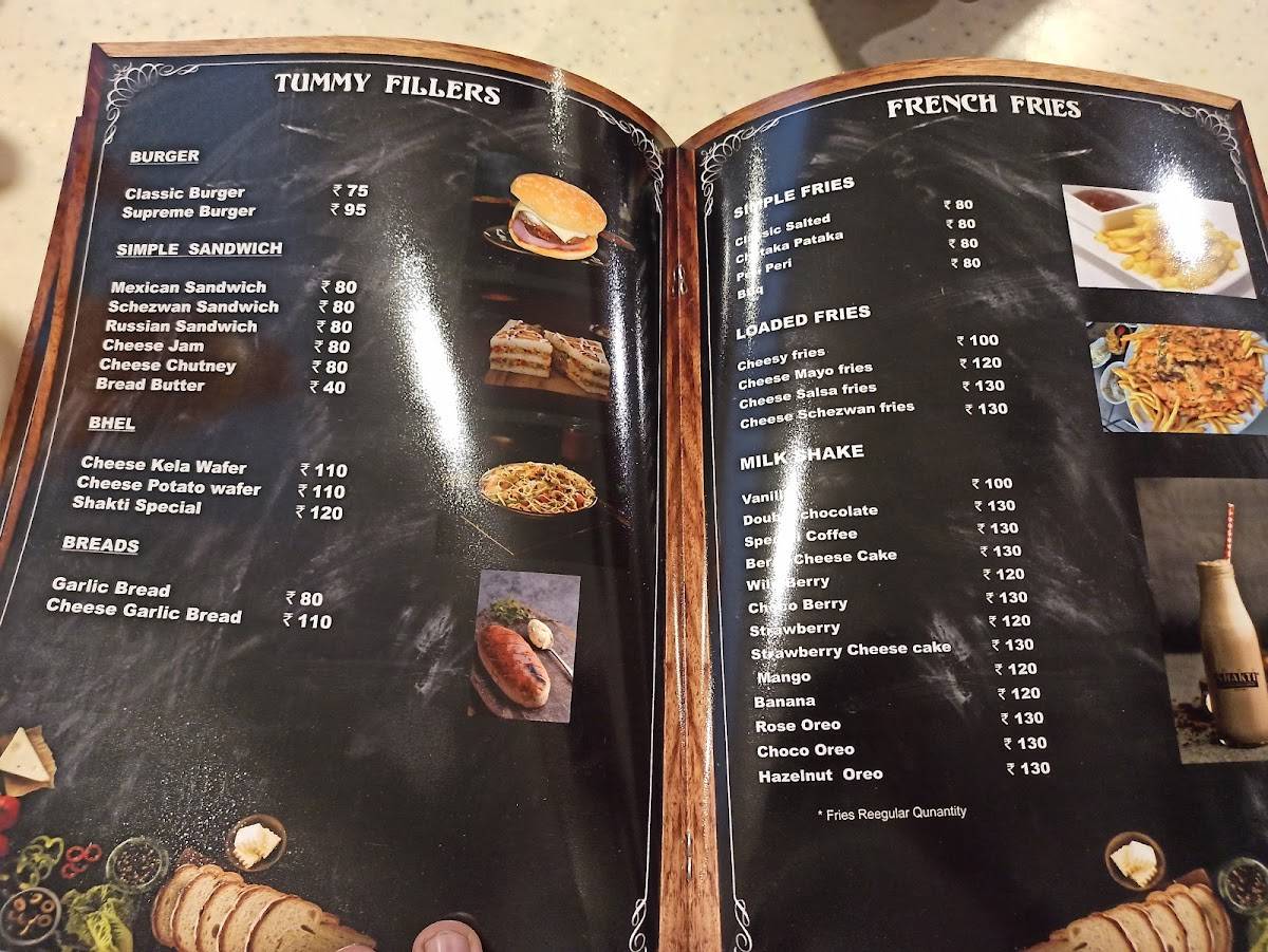 Menu at Shakti Sandwich, Mehsana