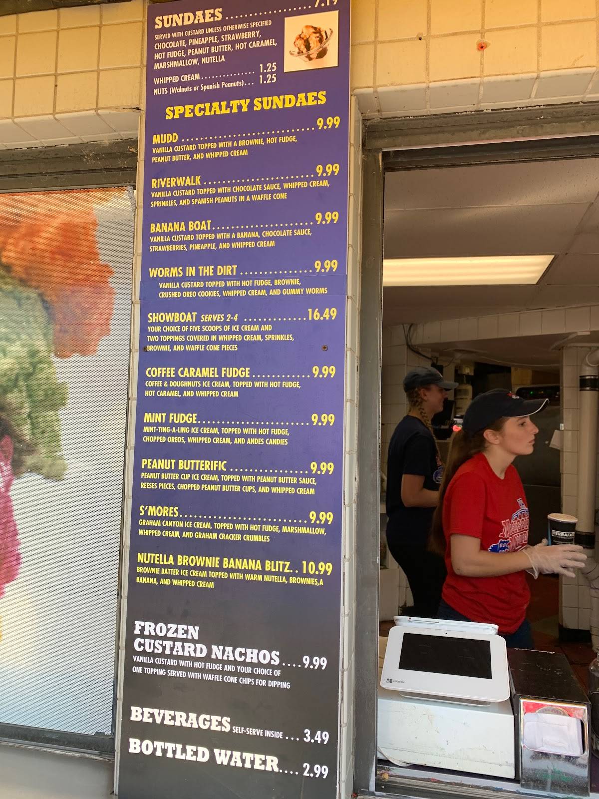 Menu at Mississippi Mudds restaurant, Tonawanda