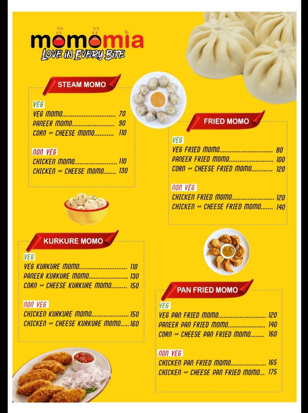 Menu at Momomia - Love In Every Bite, Jamui