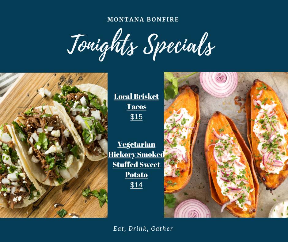 Menu at Montana Bonfire pub & bar, Bigfork