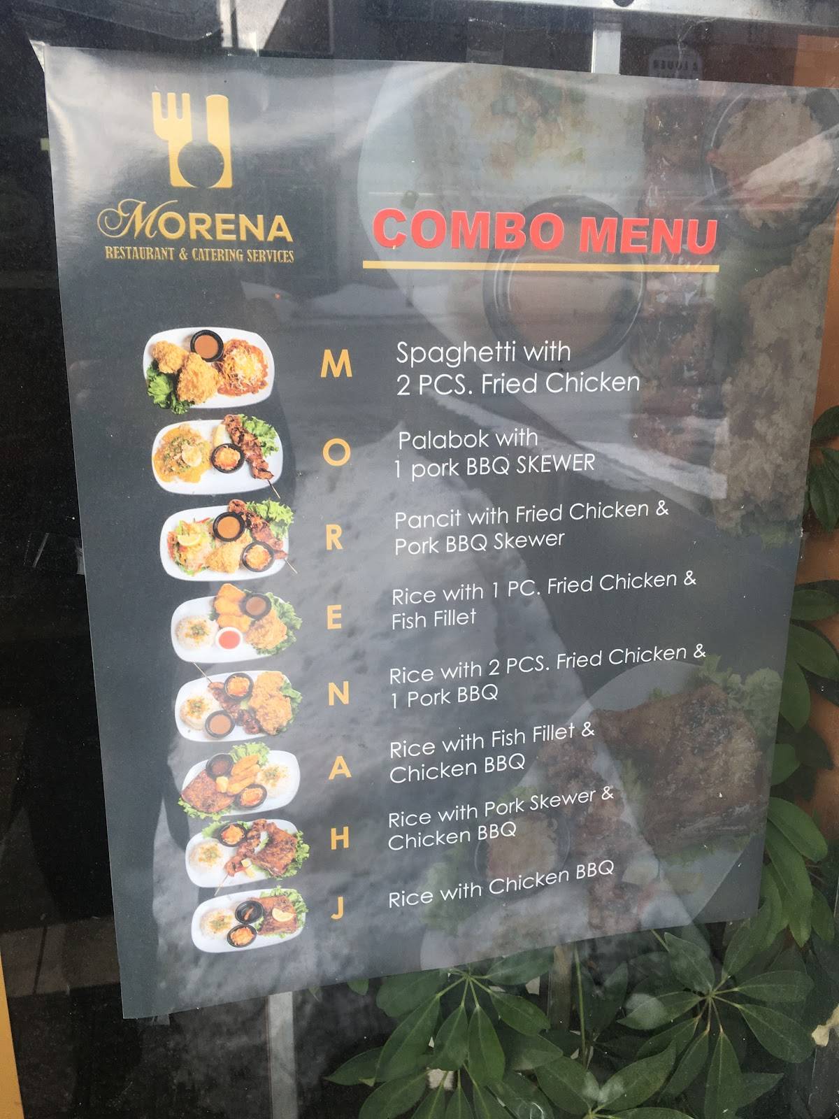 Menu at Morena Restaurant, Montréal