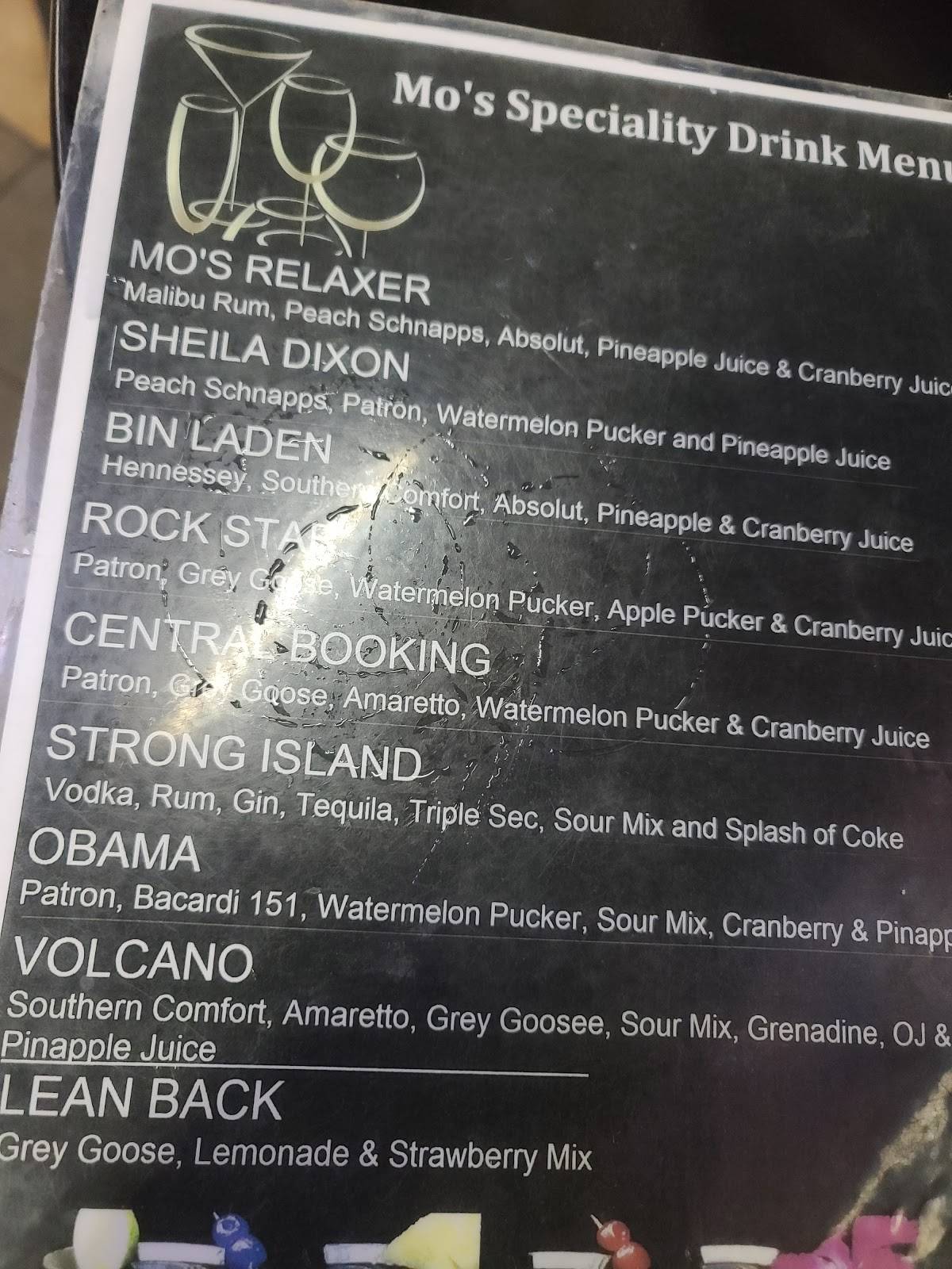 Menu at Mo's Seafood Restaurant White Marsh, Middle River