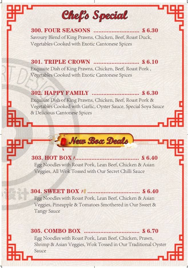 Menu at Mr Tang fast food, Dereham, 29 High St