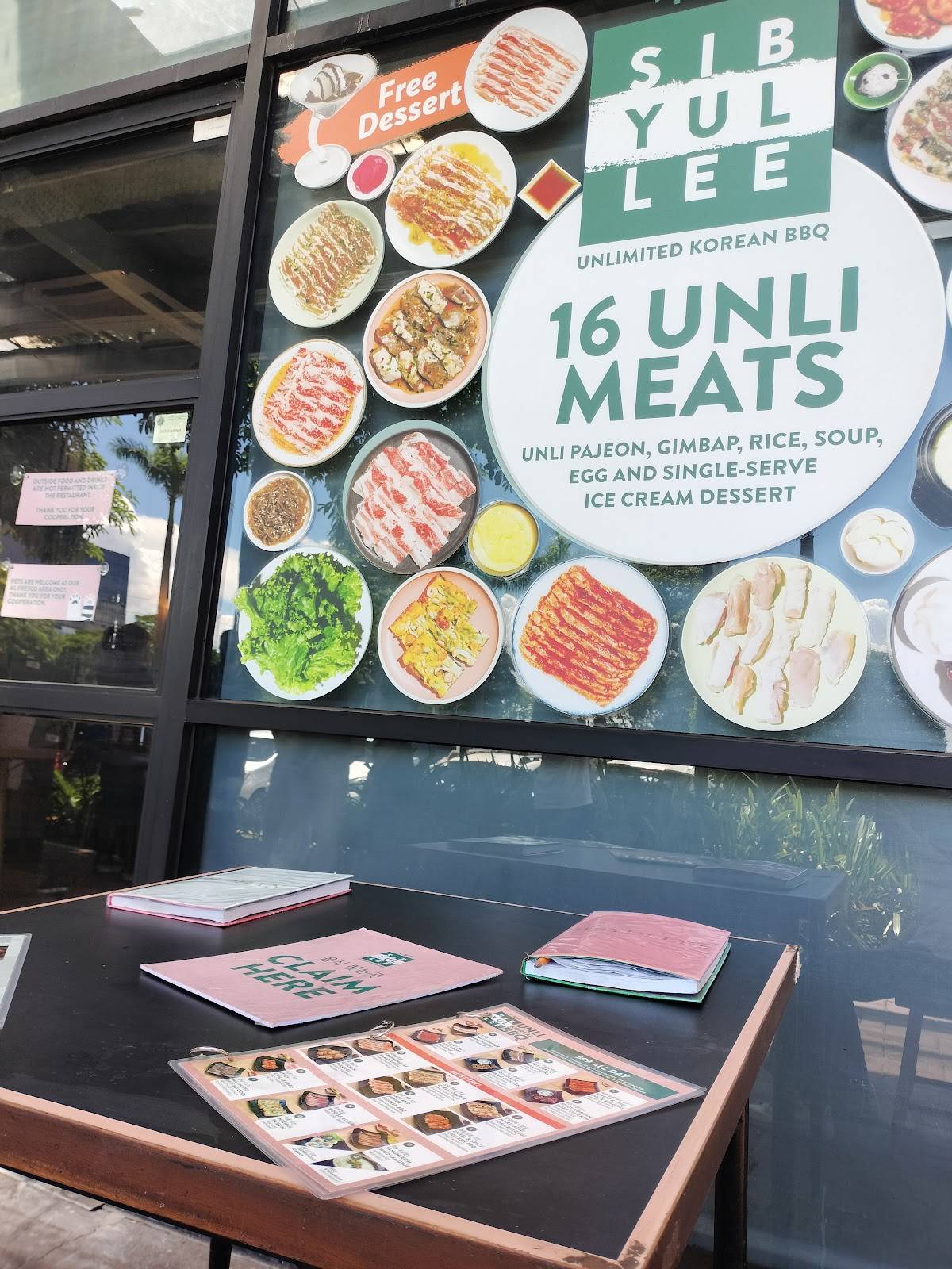 Menu at Sibyullee Unlimited Korean Barbecue (Alabang Town Center ...