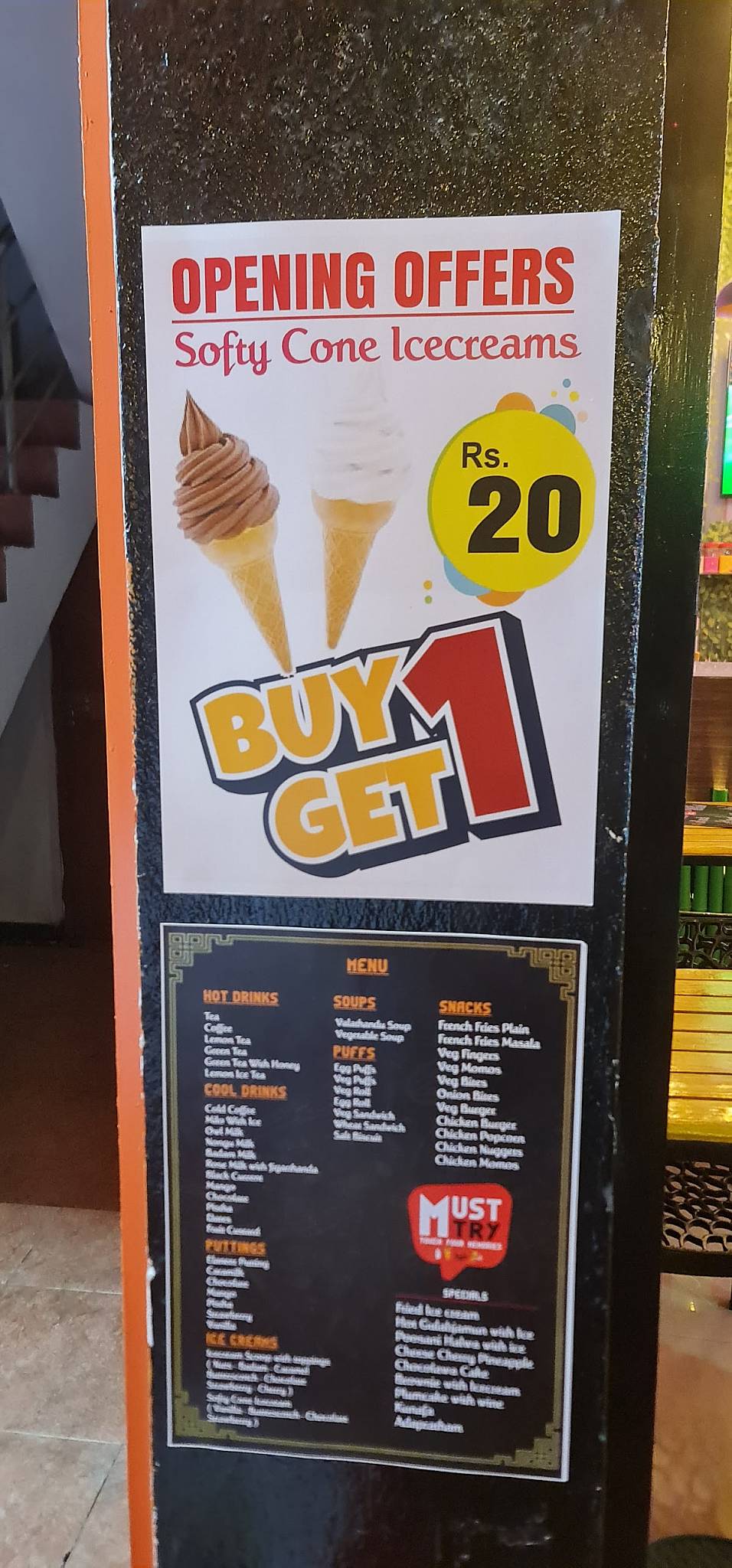 Menu at Must Try Cafe, Coimbatore