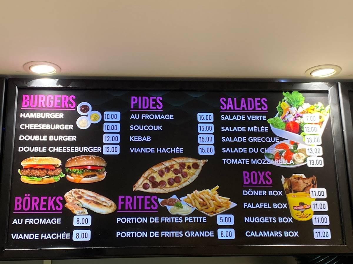 Speisekarte von My Kebab, Gland VD