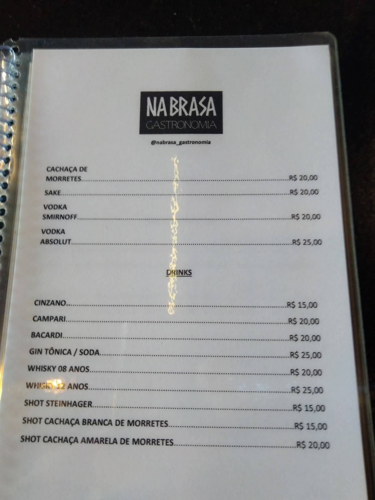 Menu em Na Brasa Gastronomia restaurante, Curitiba