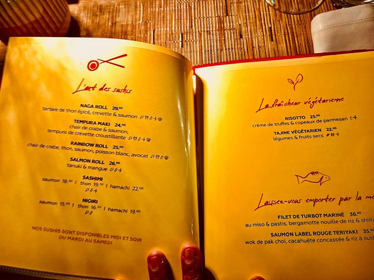 Menu au Naga - Restaurant, Mondercange