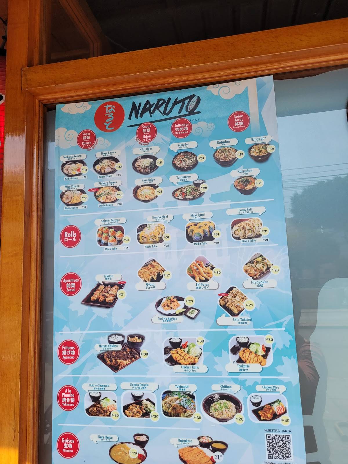 Carta del restaurante Naruto - Pueblo Libre, Pueblo Libre, Av Antonio ...