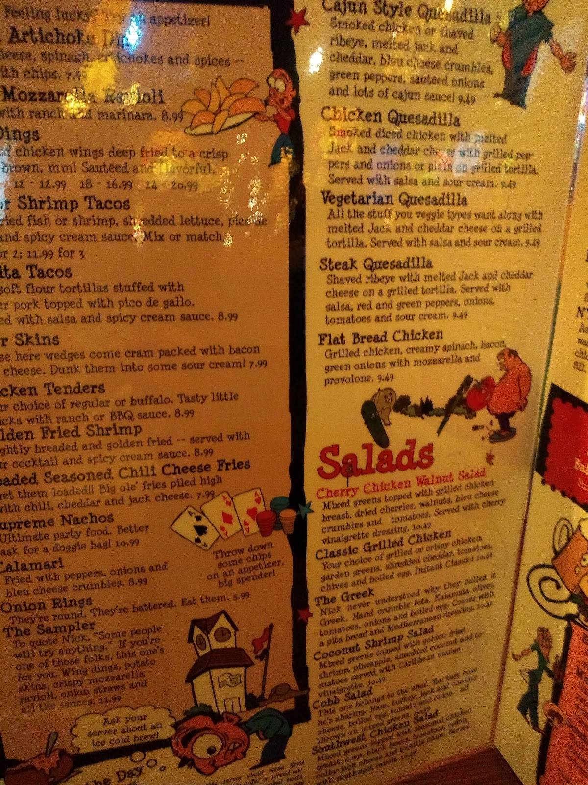 Menu at Nick's Hometown Grill pub & bar, Durand, 102 N Saginaw St