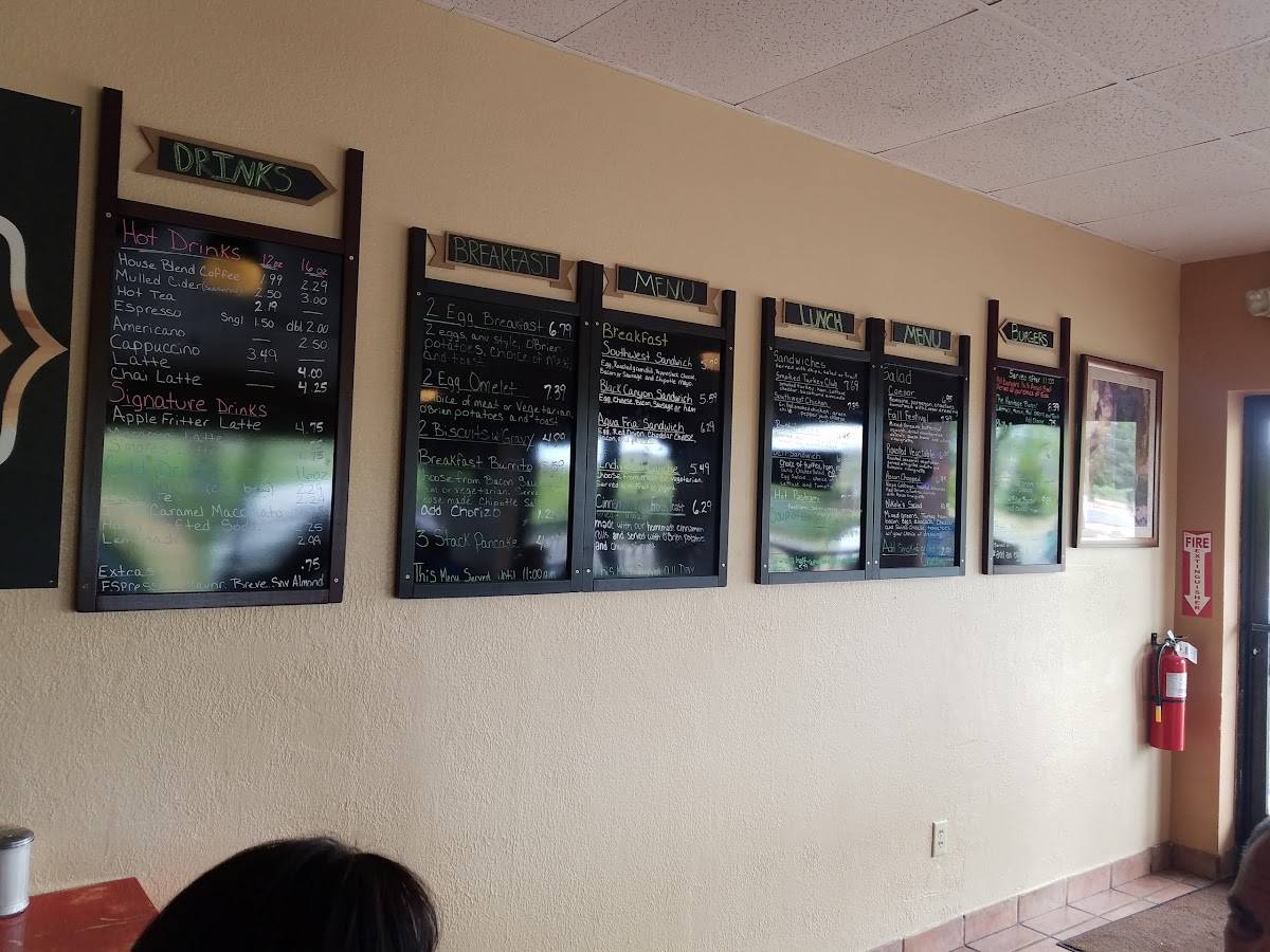 Carta del restaurante Nora Jeans Koffee Kitchen, Black Canyon City