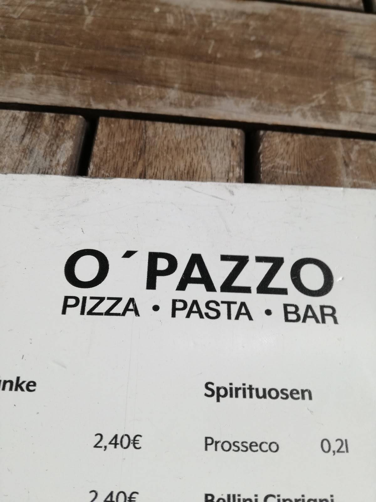 Speisekarte von O‘PAZZO restaurant, Dorsten, Markt 17