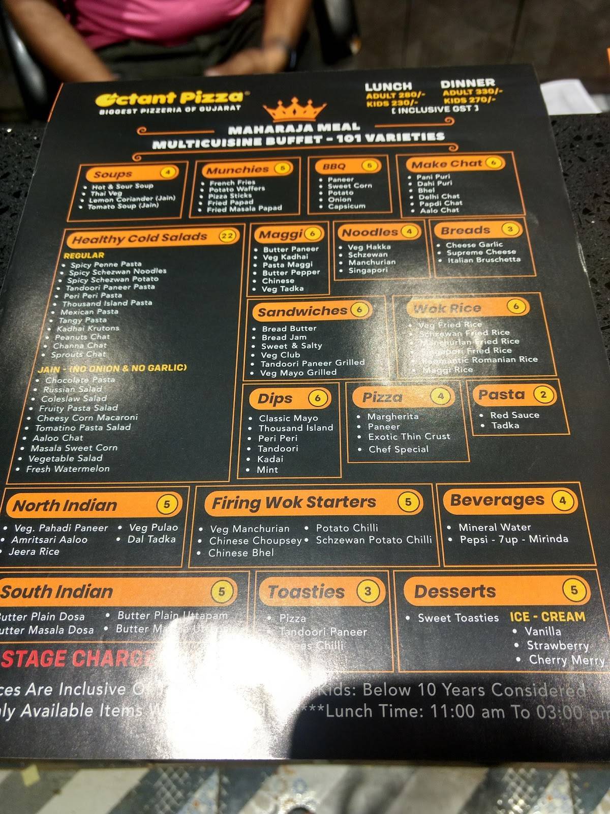 Menu at Octant Pizza (Prahladnagar), Ahmedabad, Circle P Complex
