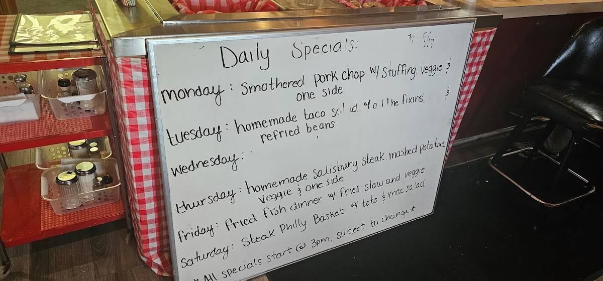 Menu at Oldies & Goodies Family Diner restaurant, Akron