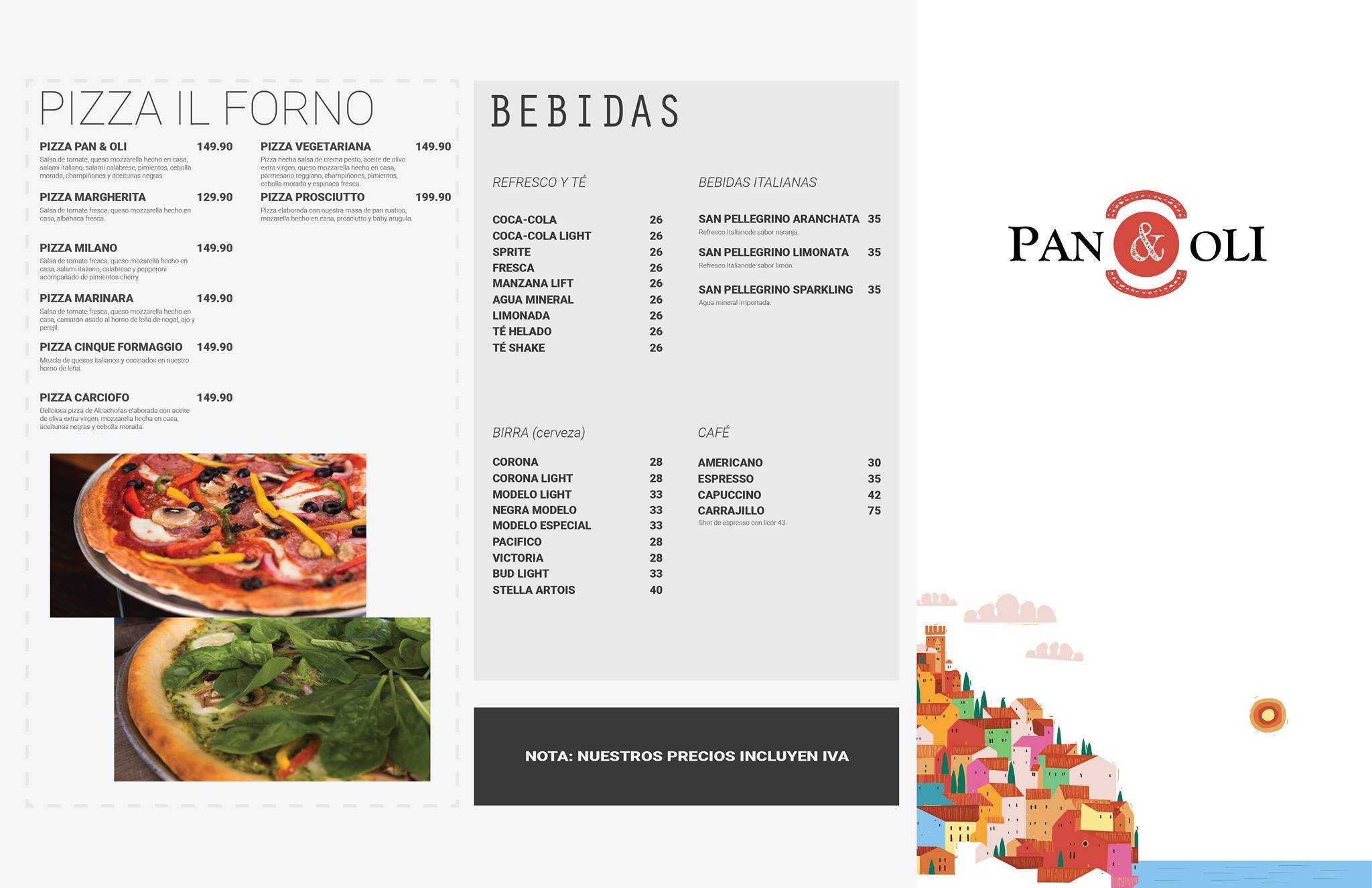 Carta del restaurante Pan & Oli, Ciudad Juarez