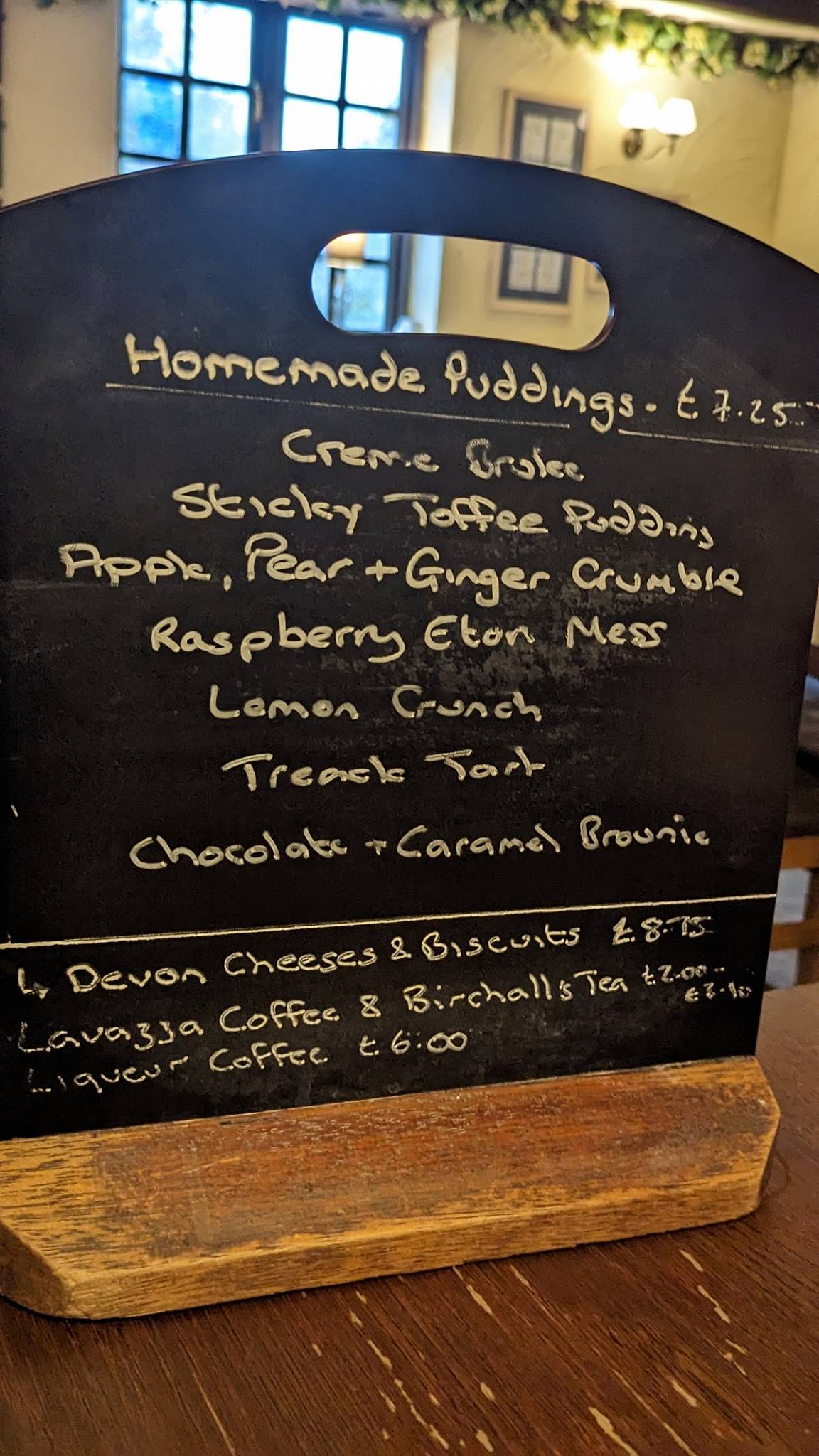 Menu at Peter Tavy Inn pub & bar, Peter Tavy, Near Tavistock