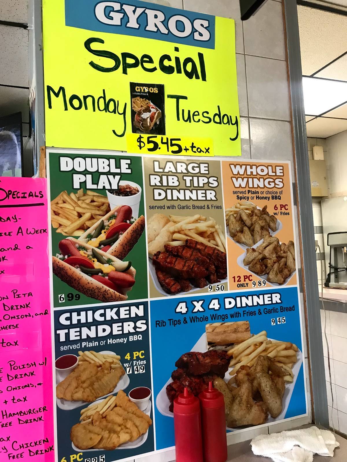 Menu at Pete's 2 Red Hots BBQ, Broadview, Roosevelt Rd