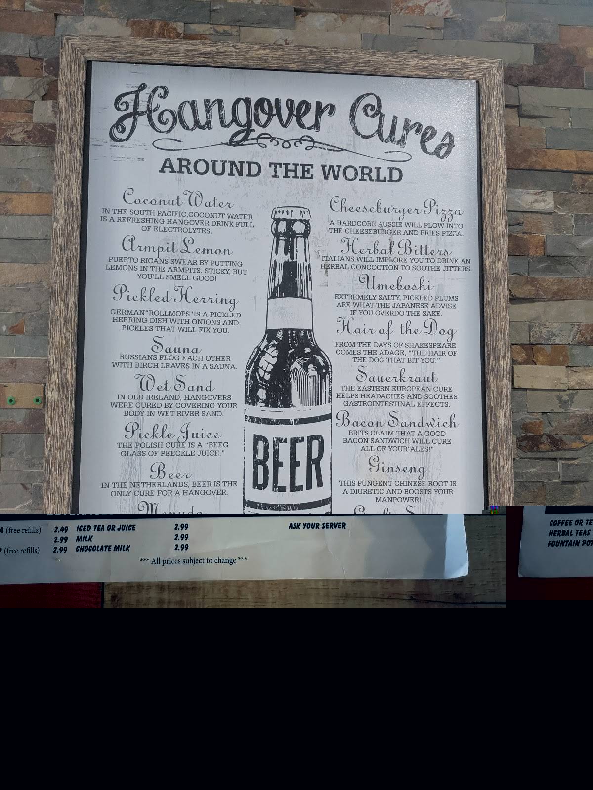 Menu at Phil's Pub & Eatery, Midland