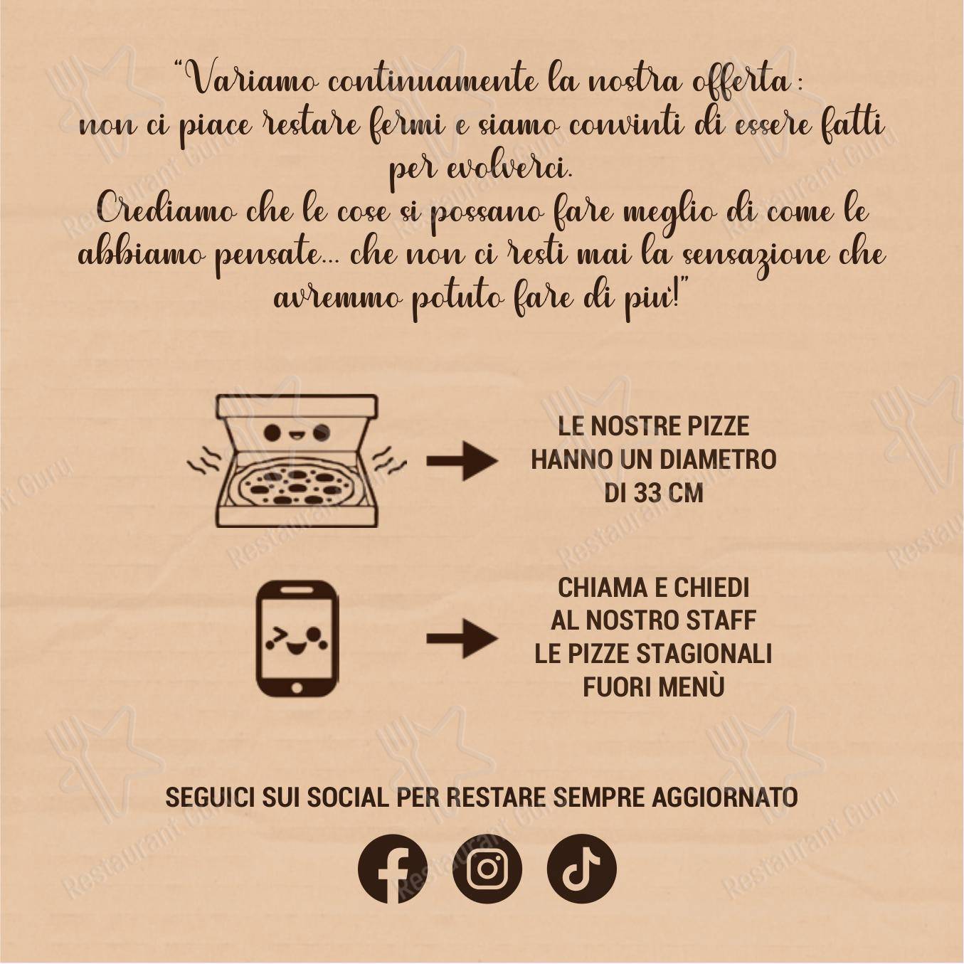Speisekarte von 5 Panetti pizzeria da asporto, Catania