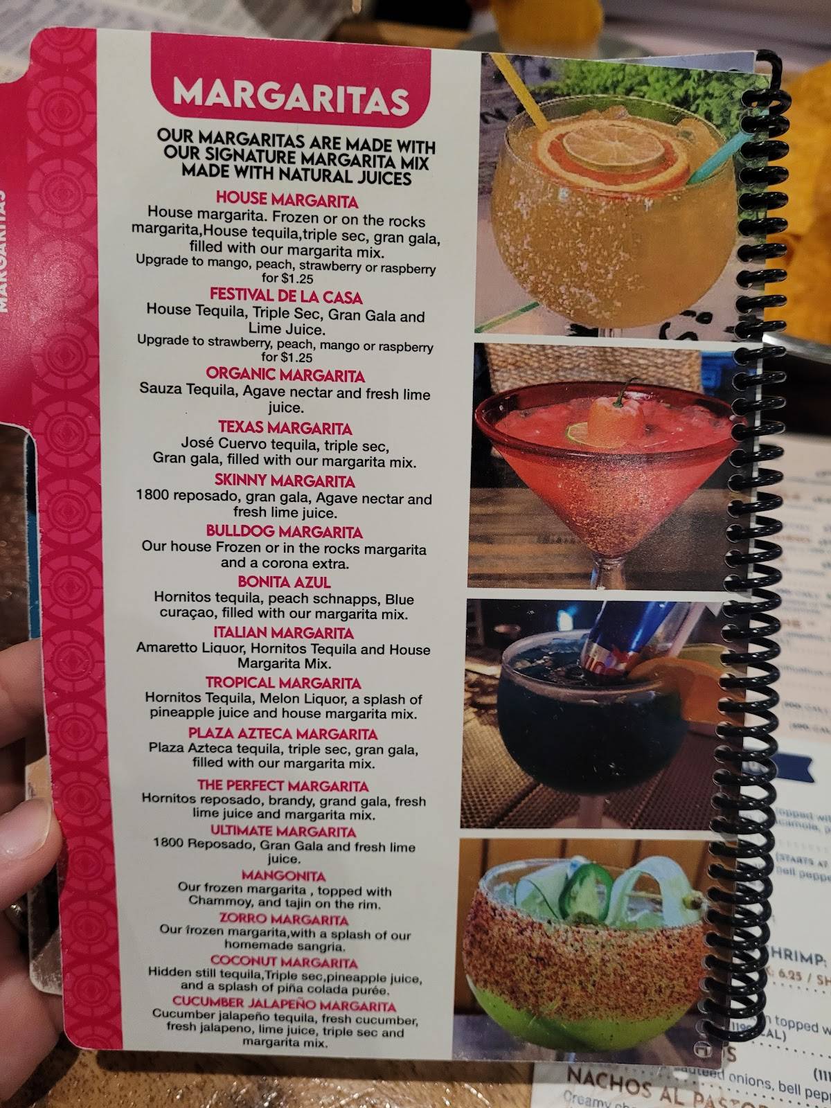 Menu at Plaza Azteca Mexican Restaurant · Lancaster, Lancaster ...