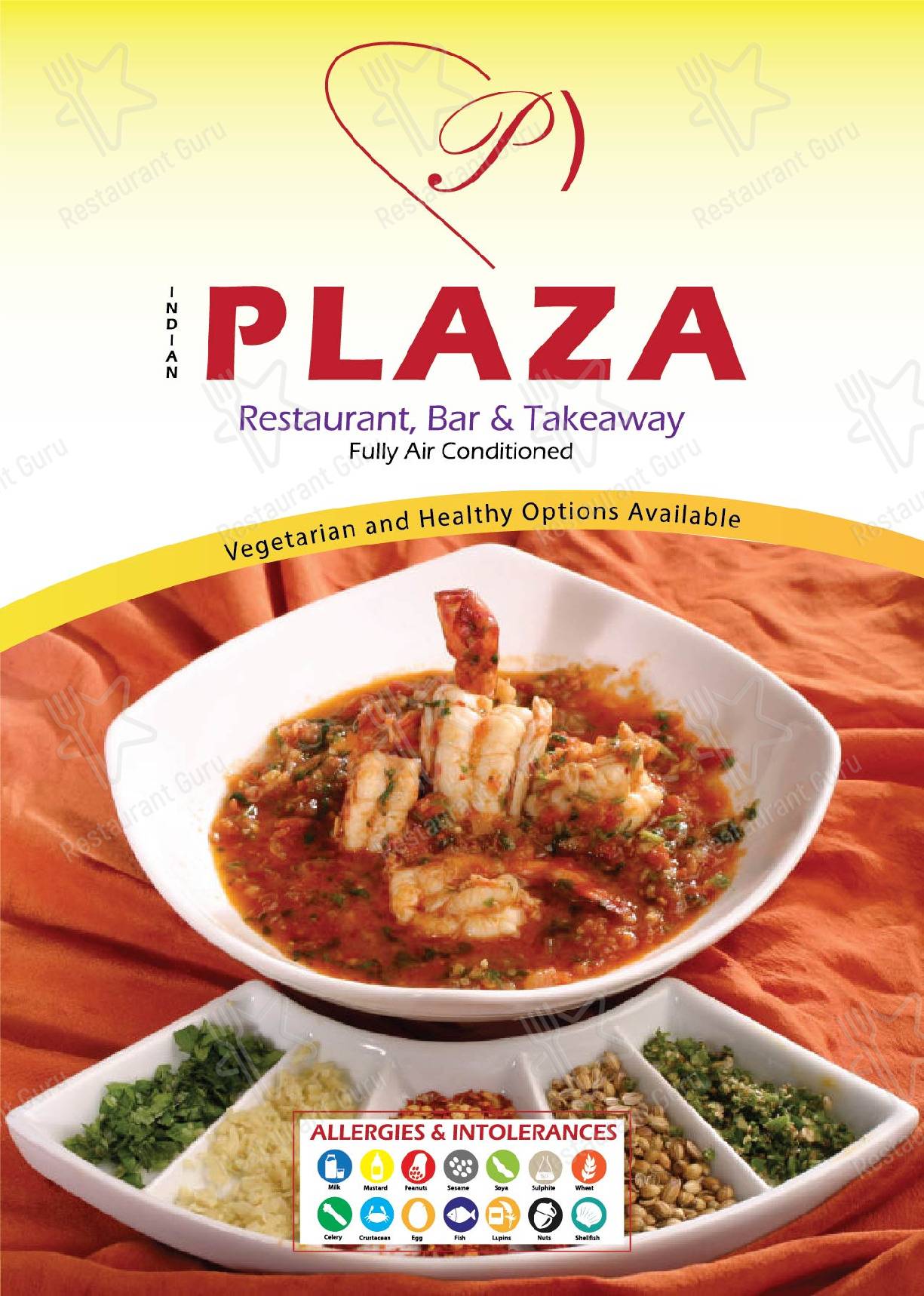 Menu at Plaza Indian Cuisine restaurant, Neath, 31-32 Alfred St