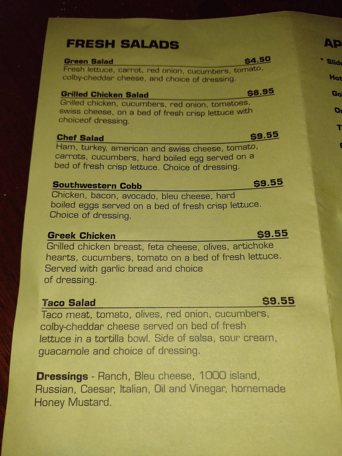 Menu at Pomeroy's pub & bar, Phoenix, N 7th St Suite 100