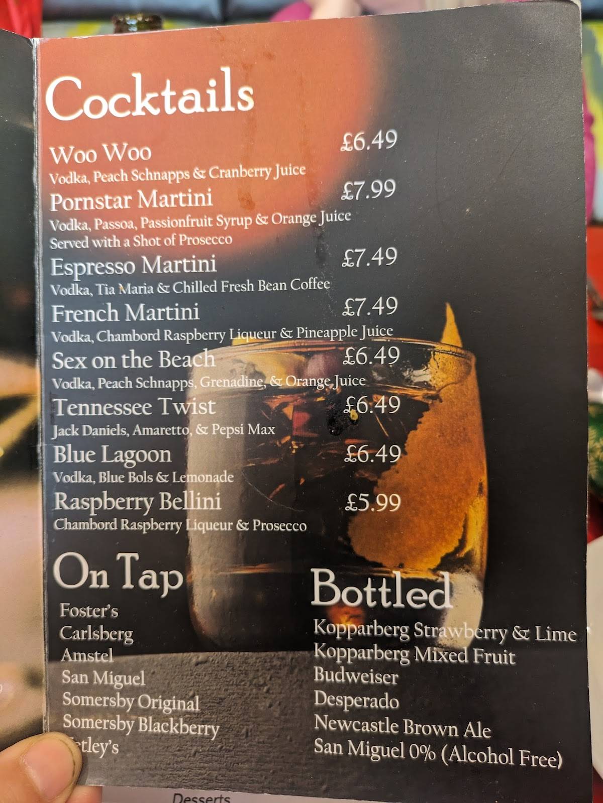Menu at Brinsley Lodge pub & bar, Brinsley