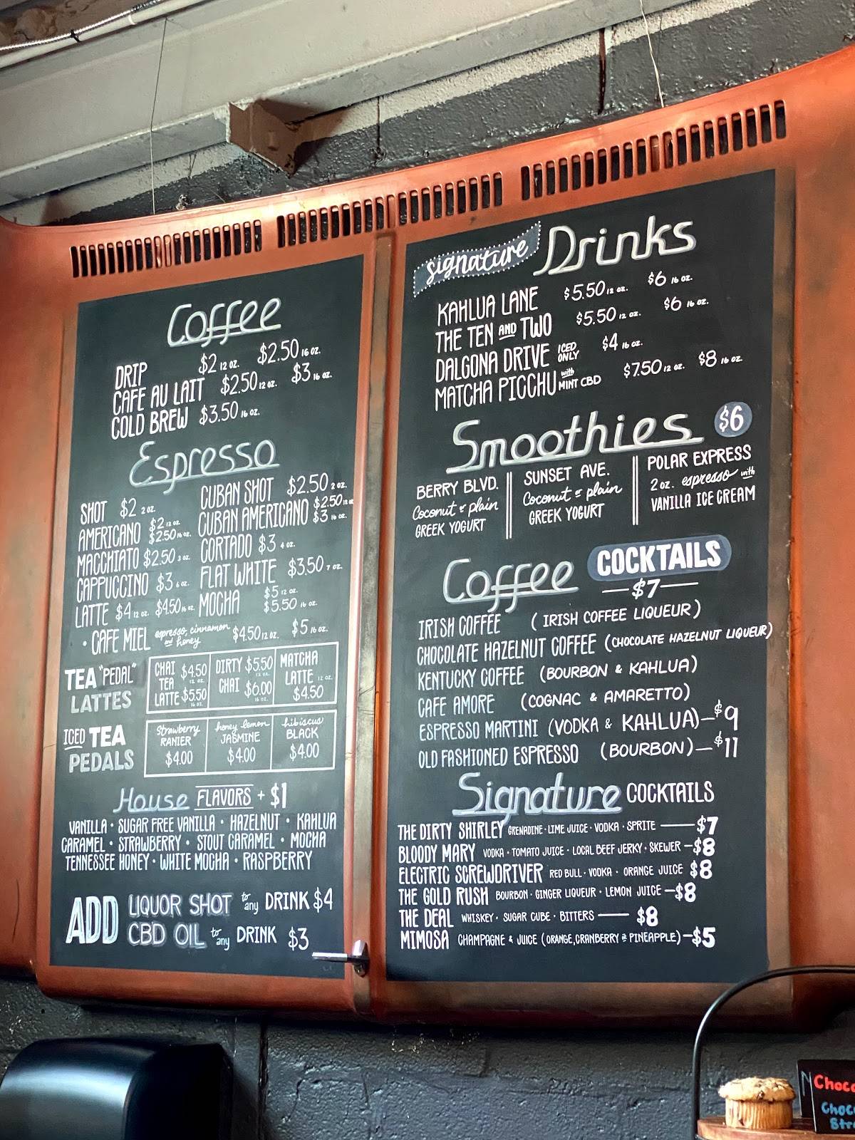 Menu at Ten and Two Coffee pub & bar, Bonner Springs