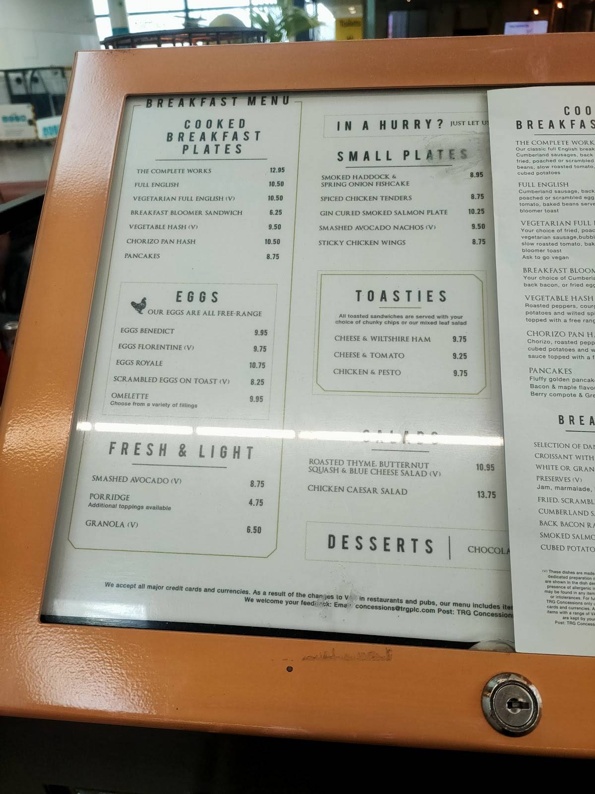 Menu at The Nicholas Culpeper pub & bar, Horley, London Gatwick Airport ...