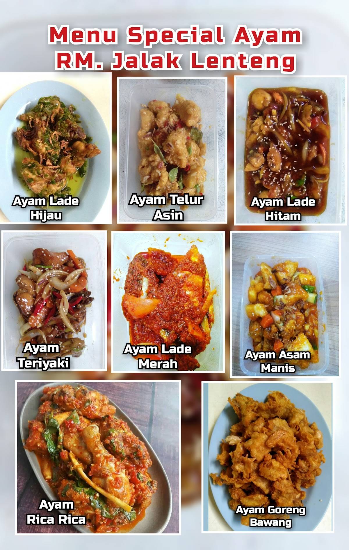 Menu at RM. JALAK LENTENG BATAM restaurant, Batam