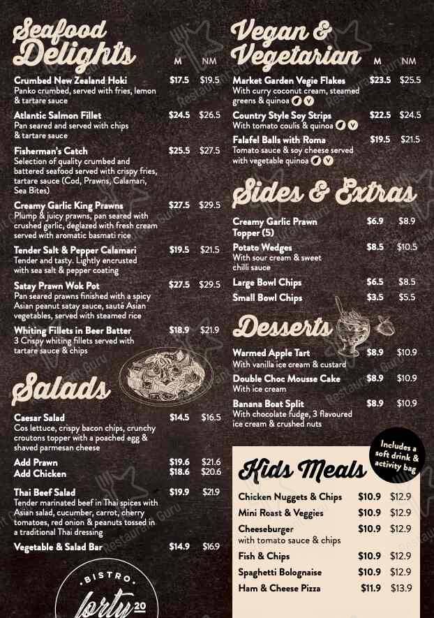 Menu at Redcliffe Leagues Club, Redcliffe