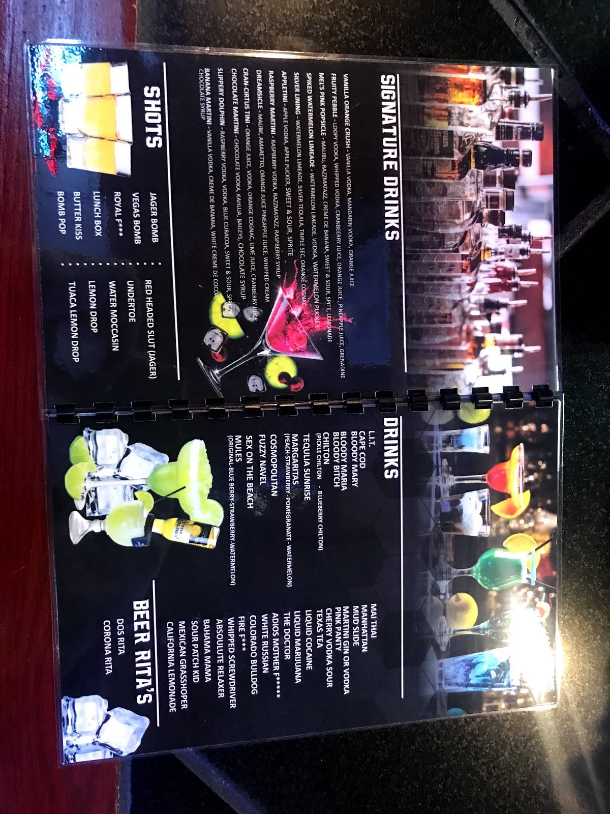 Menu at Refz Sports Bar and Grill, Guymon